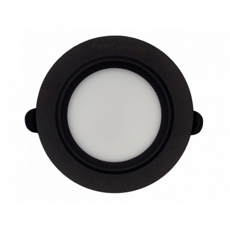 Panel Led 5W embutir redondo negro triple color Forest lighting